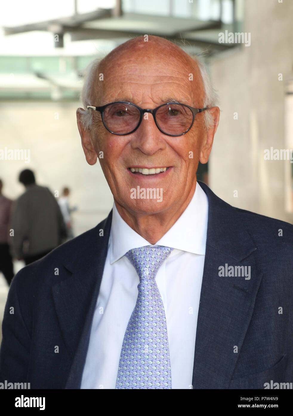 London, UK, July 8th 2018. Barry Davies, MBE sports commentator seen at ...