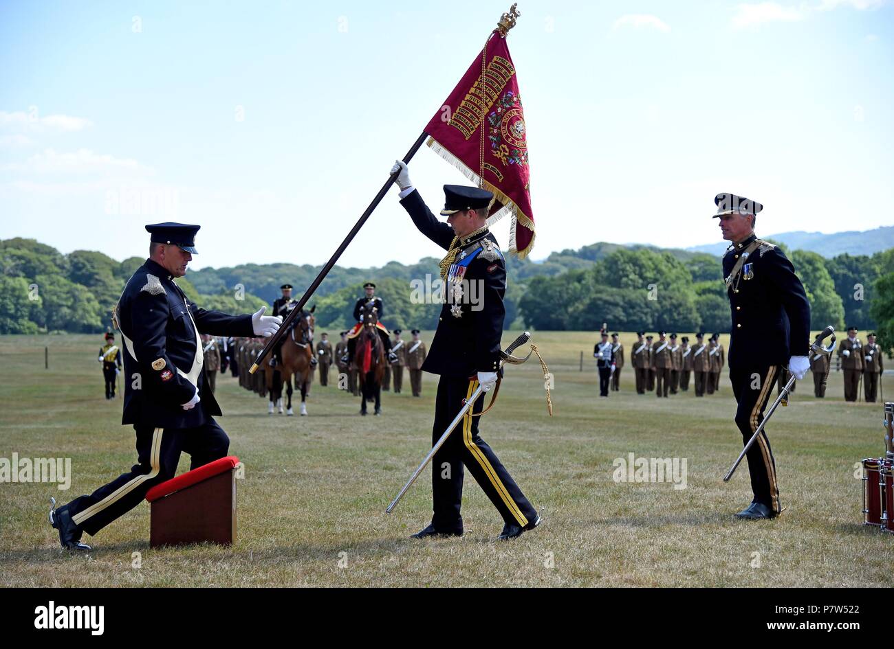 Dorset, UK. 8 July 2018. HRH Prince Edward, The Earl of Wessex ...