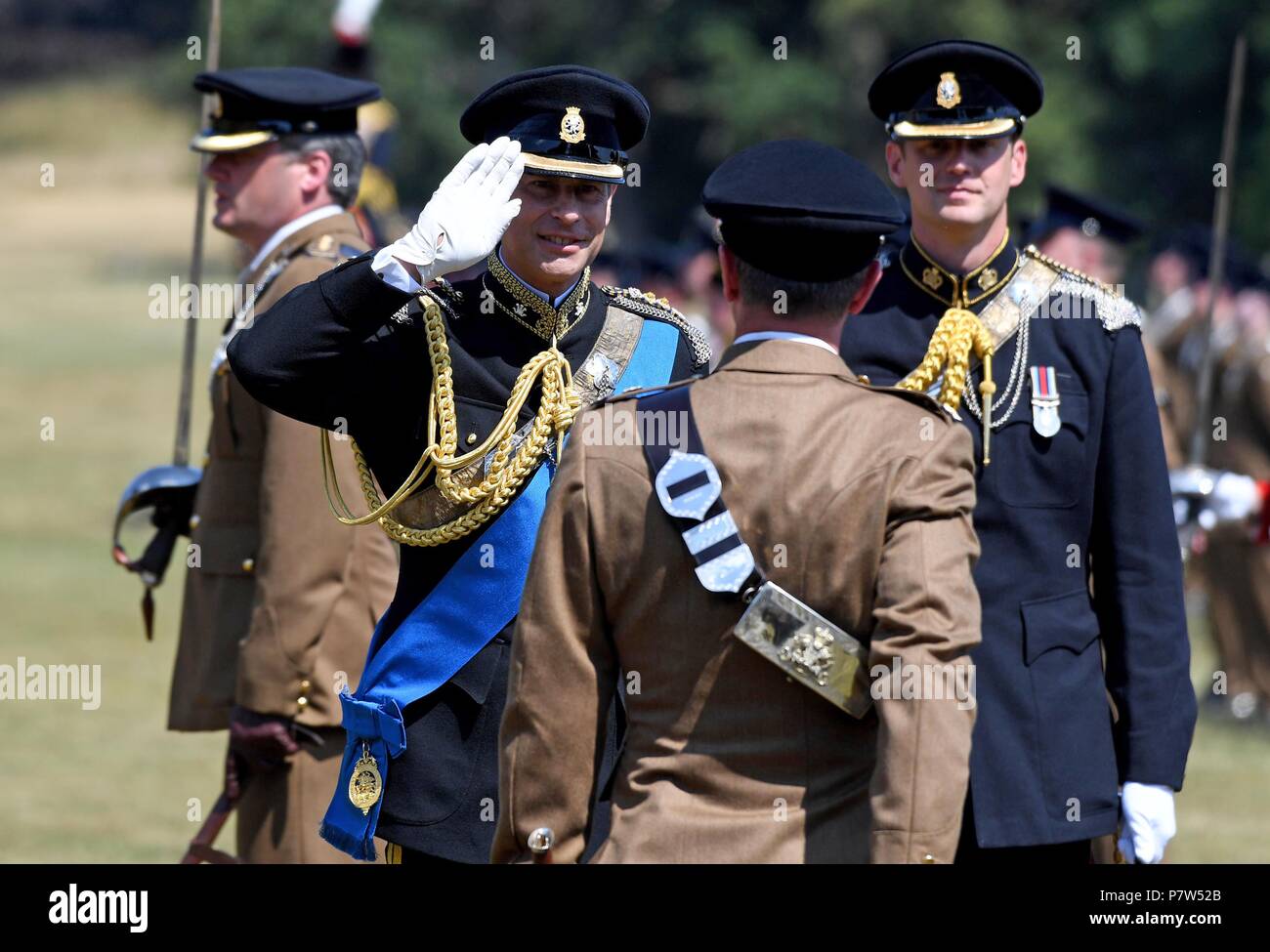 Dorset, UK. 8 July 2018. HRH Prince Edward, The Earl of Wessex ...