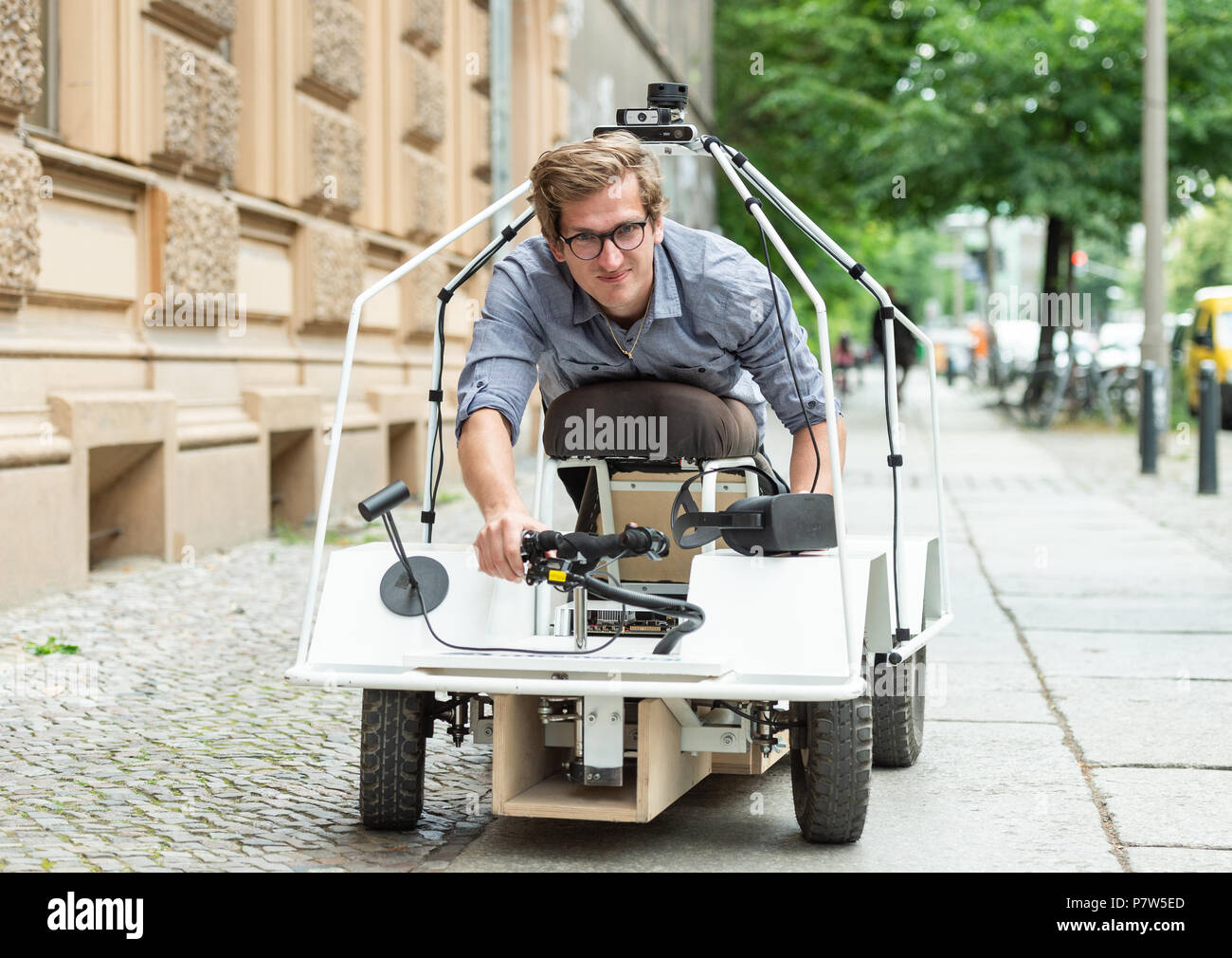 Germany, Berlin. 26th June, 2018. Raphael Reimann, employee of the idea workshop "Moovel Lab ...