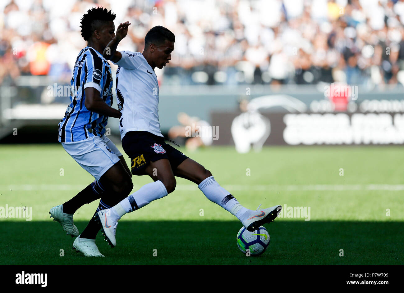 Sao Paulo, Brazil. 8 July 2018. Pedrinho and Bruno Cortez during the ...