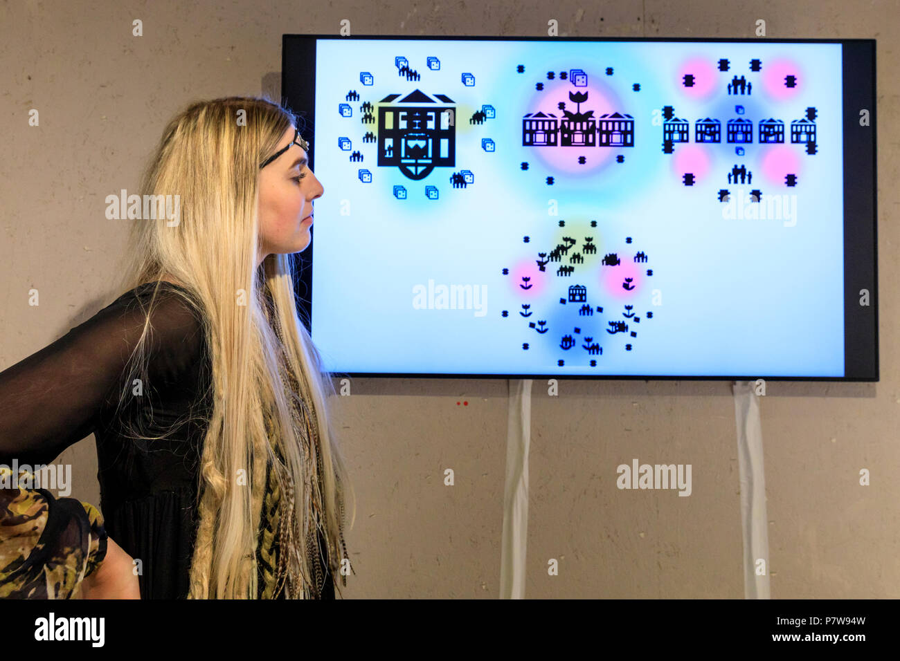 London, UK. 8th July 2018. Artist Victoria Westerman presents ...