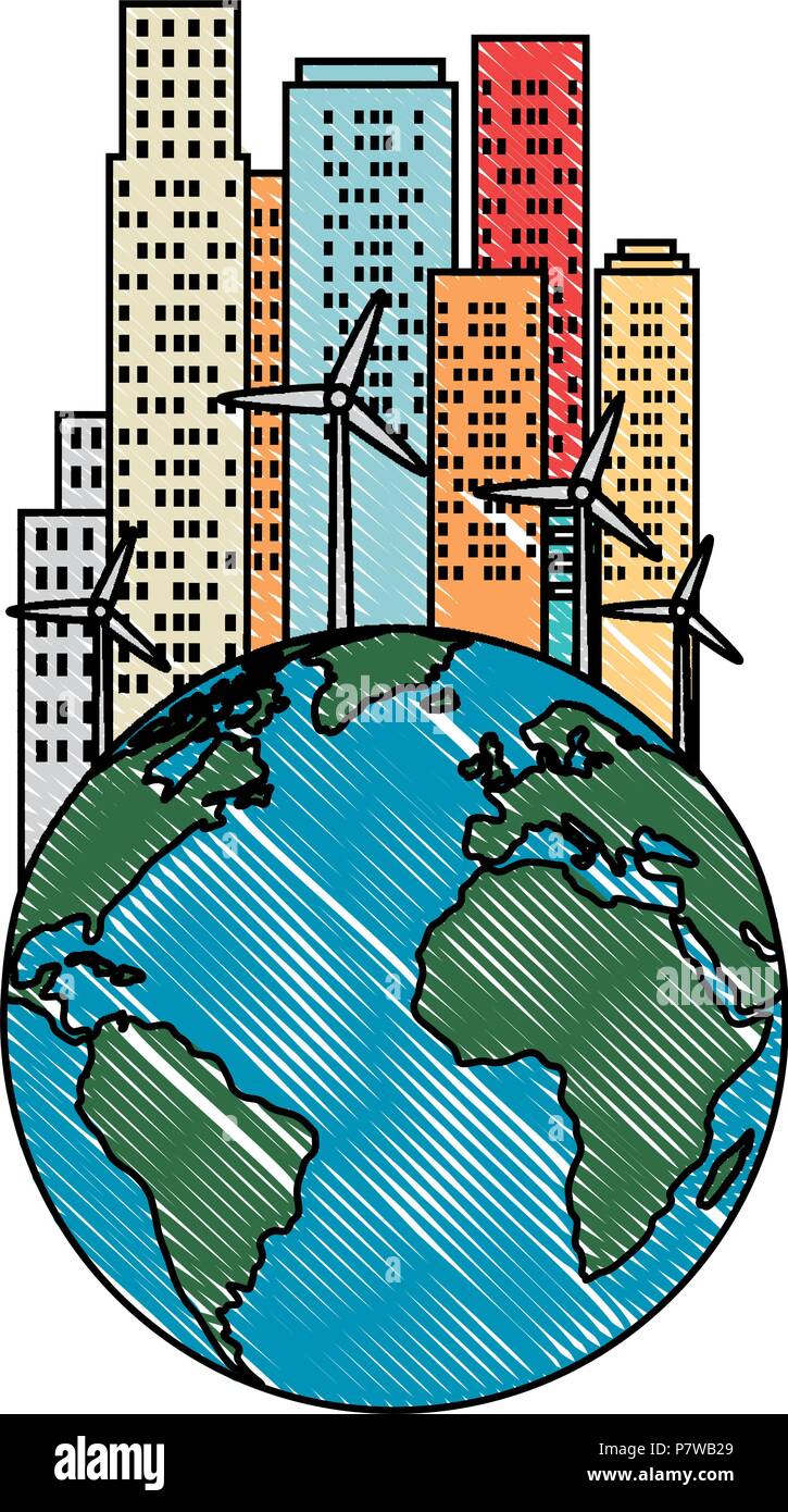 world with buildings cityscape Stock Vector Image & Art - Alamy