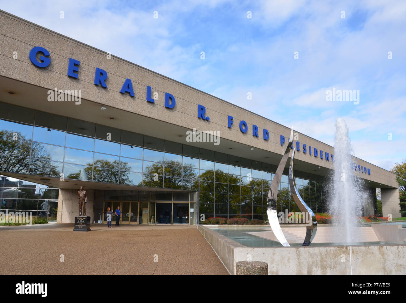 GRAND RAPIDS, MI / USA - OCTOBER 15, 2017: The Gerald R. Ford ...