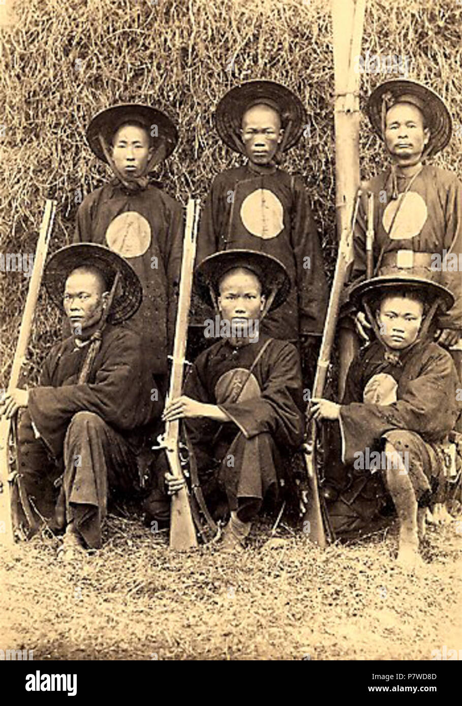 Photograph of former Black Flag soldiers serving under French command ...