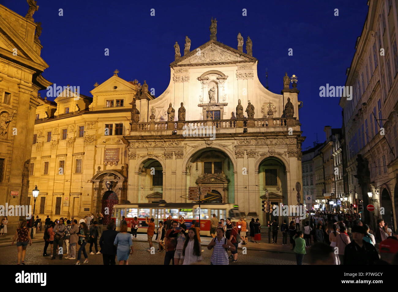Church of the Holy Saviour, Knights of the Cross Square, Staré Město ...
