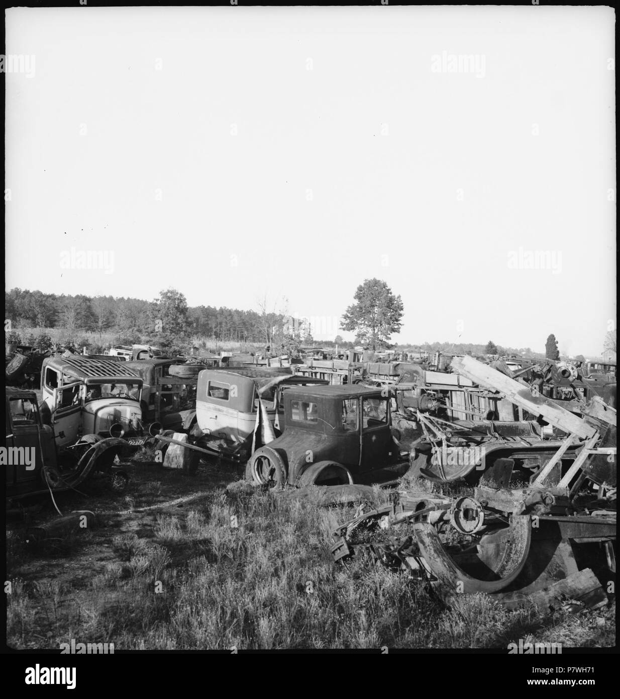 Autofriedhof Black and White Stock Photos & Images - Alamy