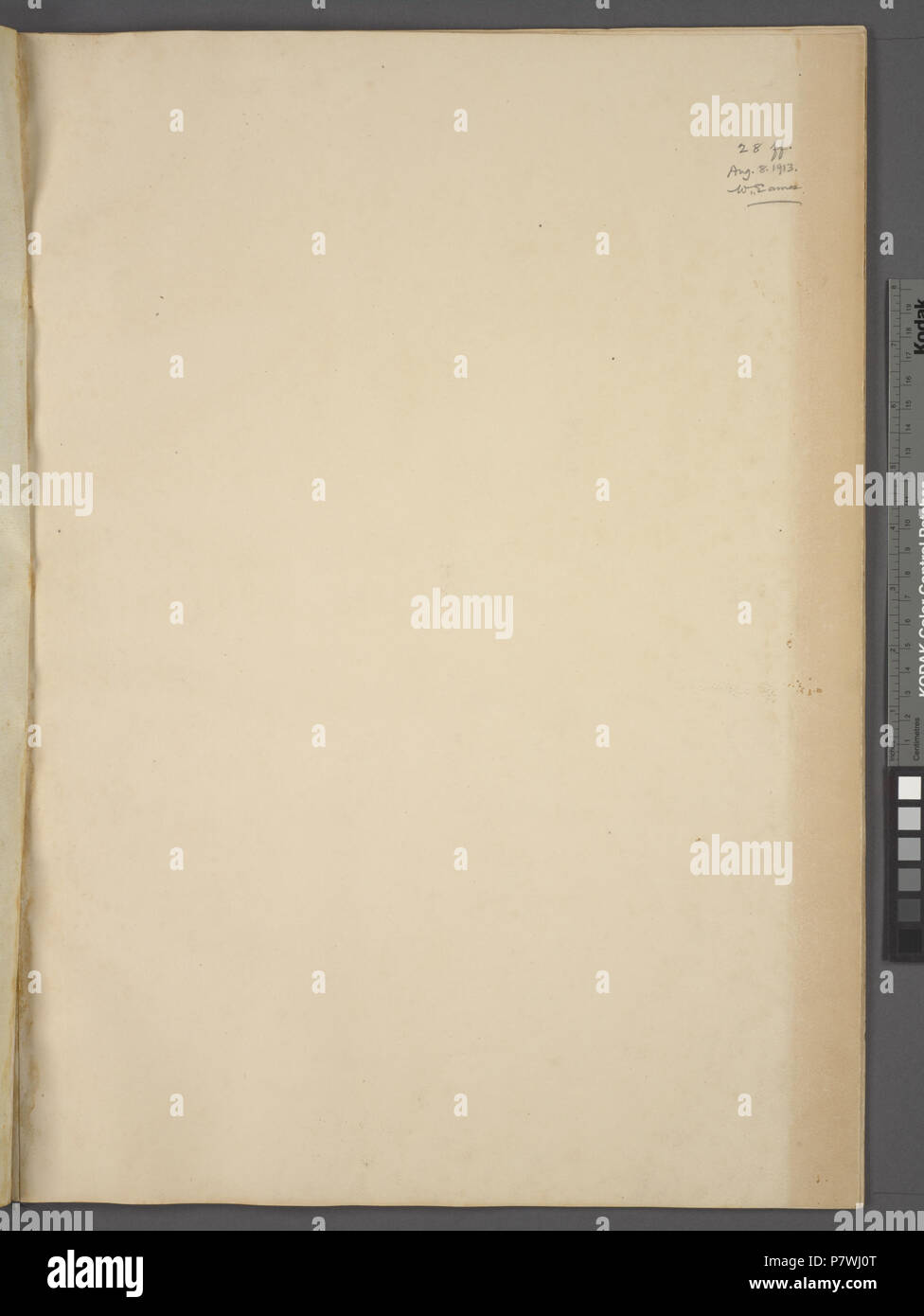 375 Towneley Lectionary (page with note by Wilberforce Eames, 1913 ...