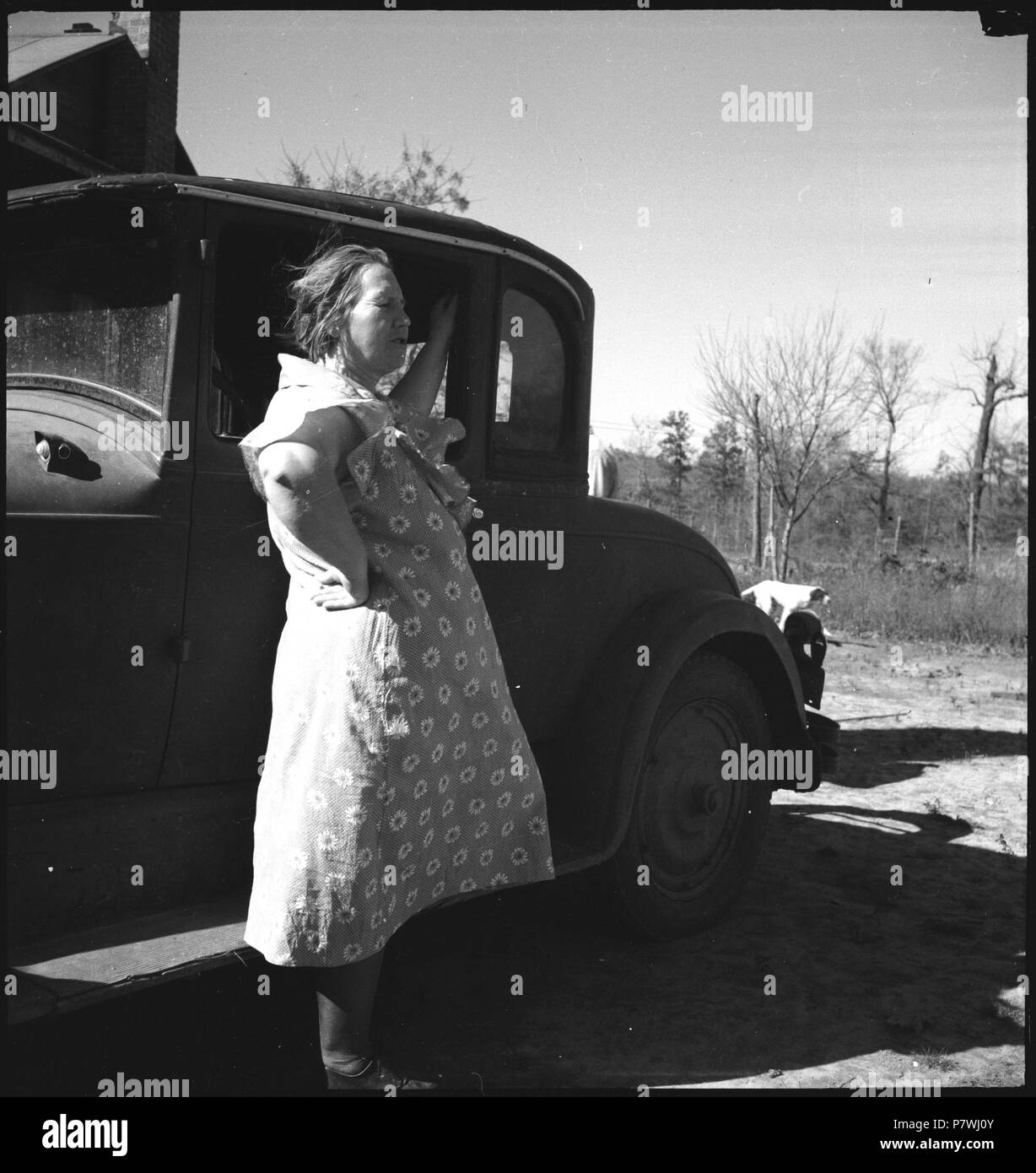 Mountain car woman Black and White Stock Photos & Images - Alamy