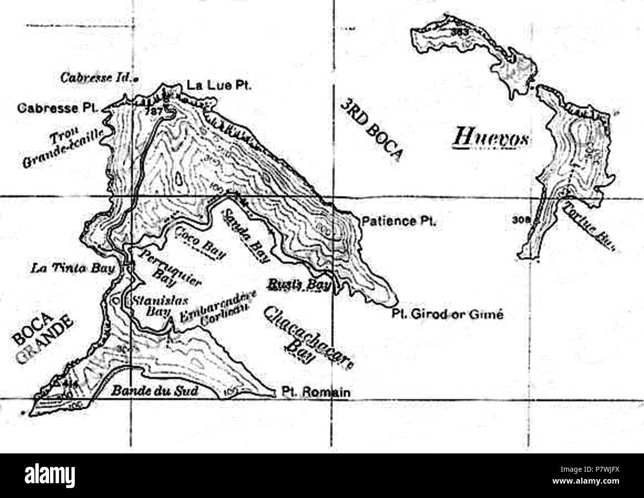 88 Chacachacare map 1927 Stock Photo - Alamy