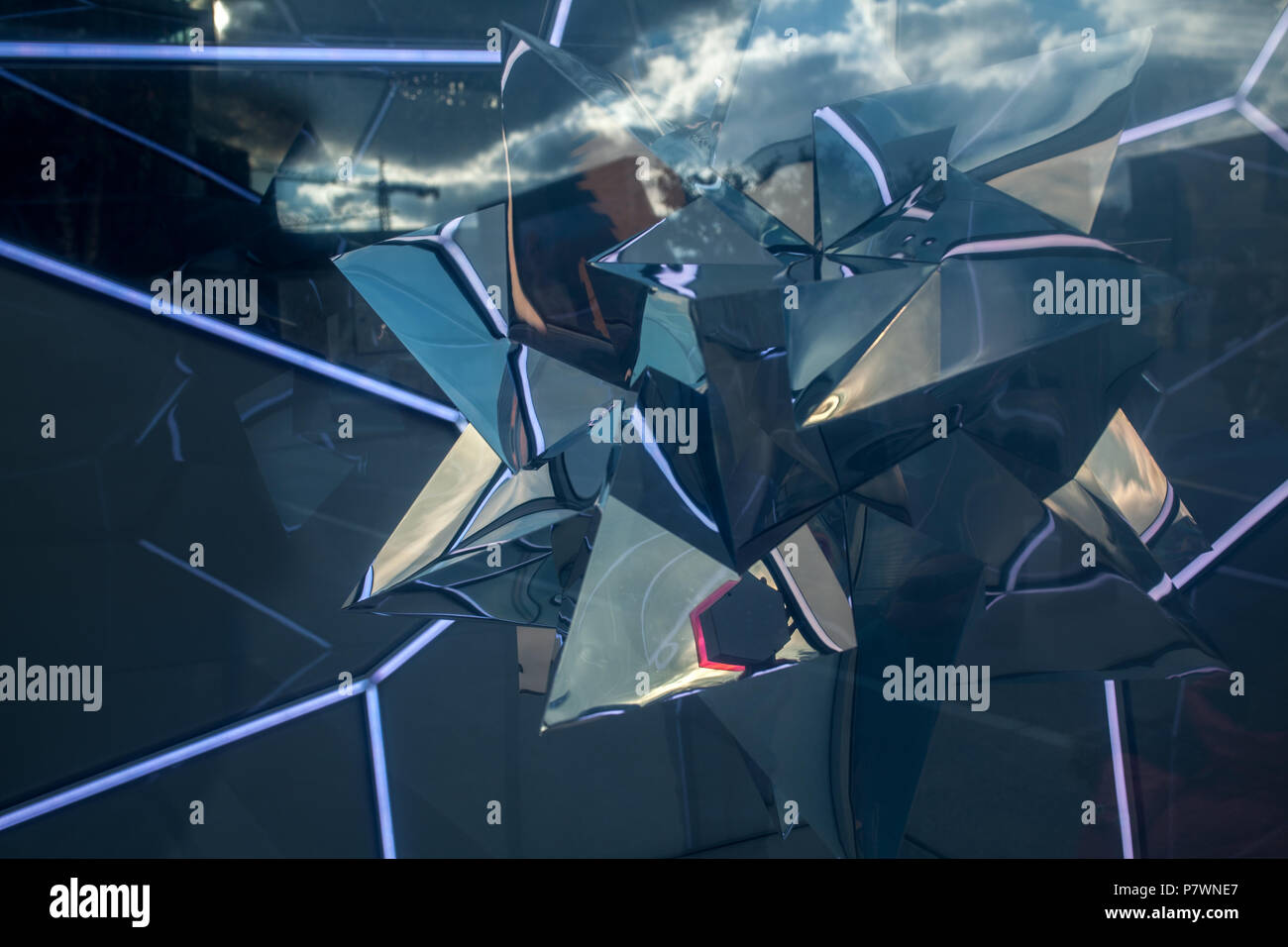 abstract transparent reflection background with color line Stock Photo ...