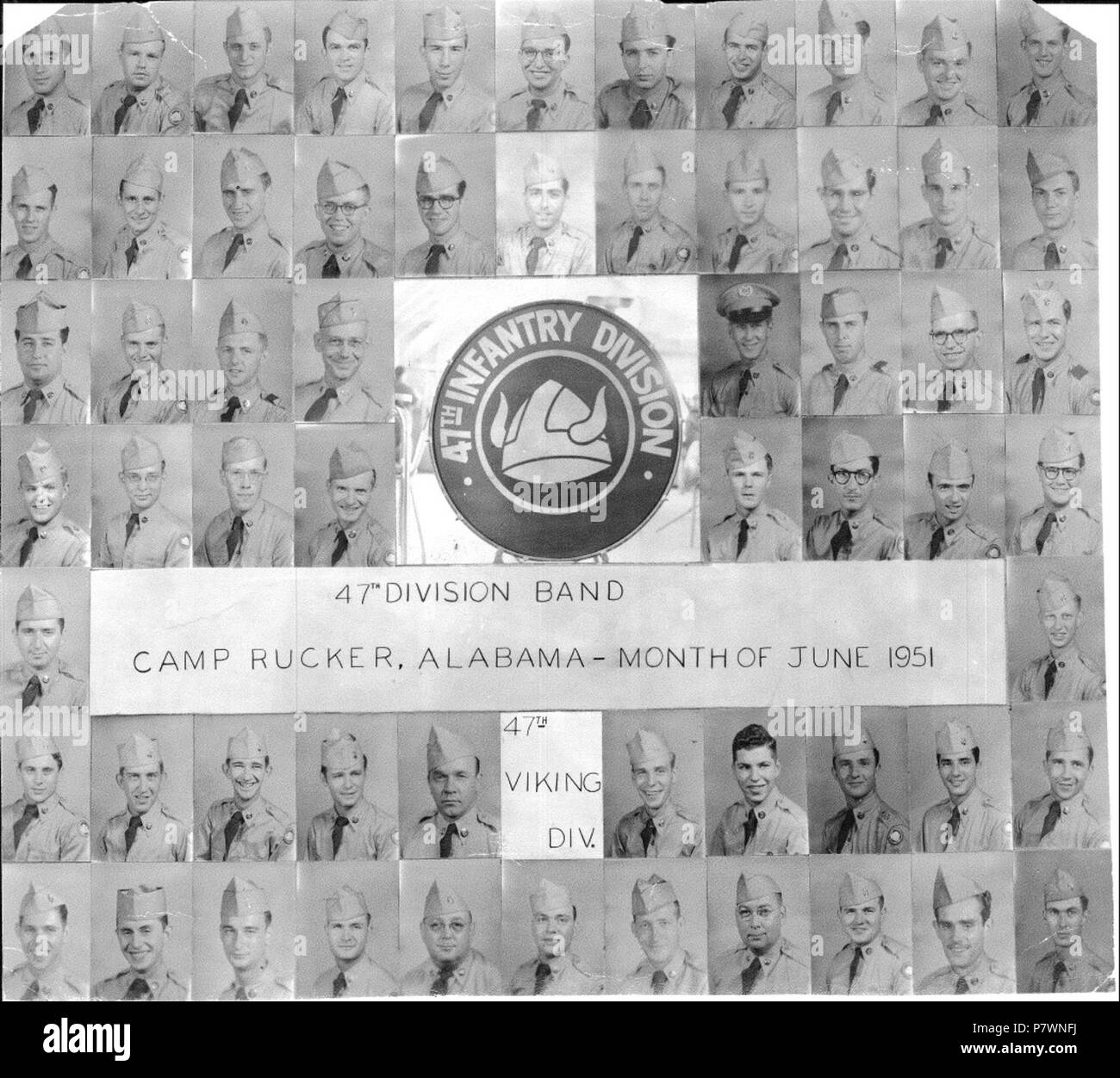 47th Infantry Division Band Unit Photo at Camp Rucker Stock Photo - Alamy