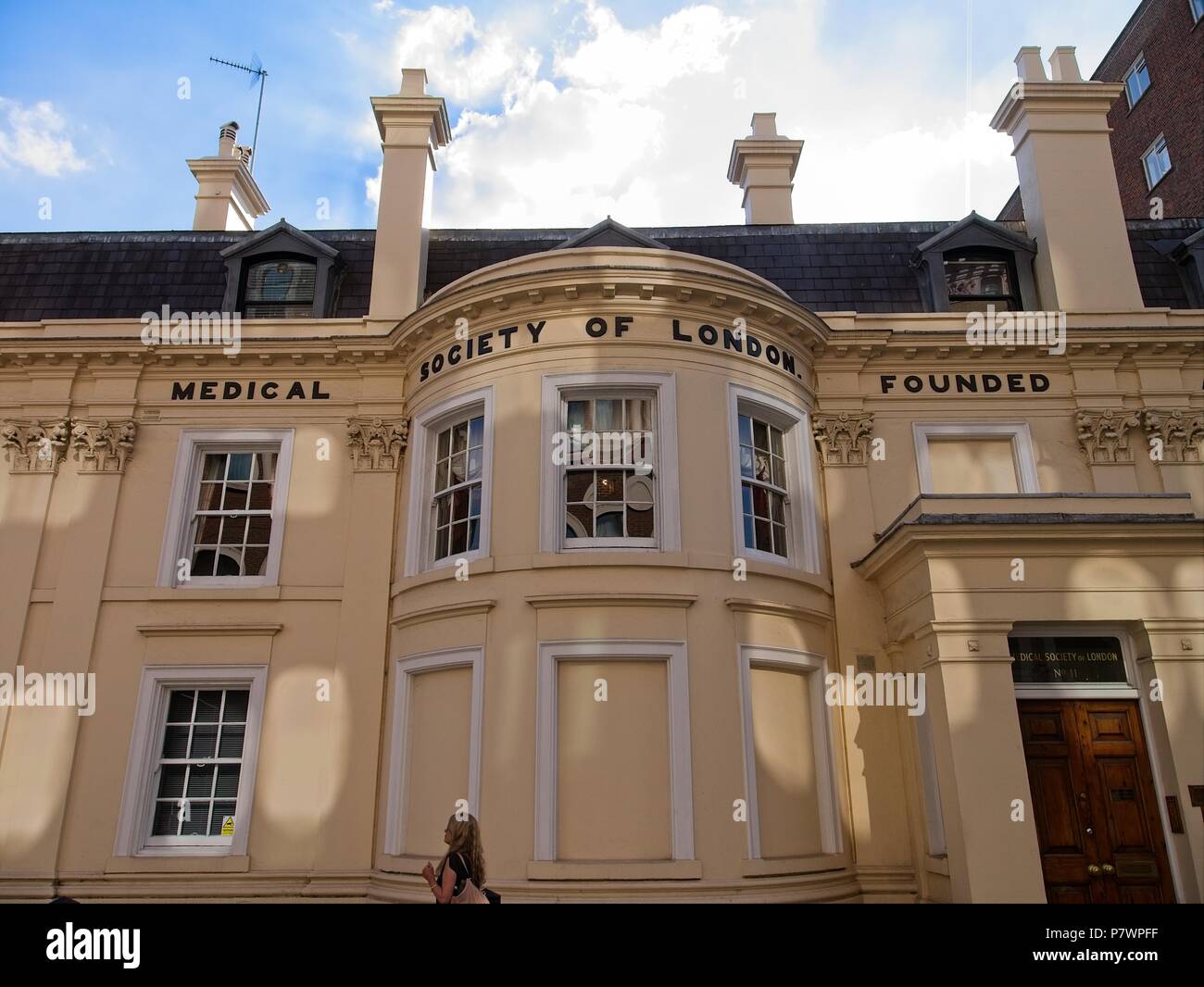 London, UK July 07 2018: Facade of the Headquarters of the Medical ...
