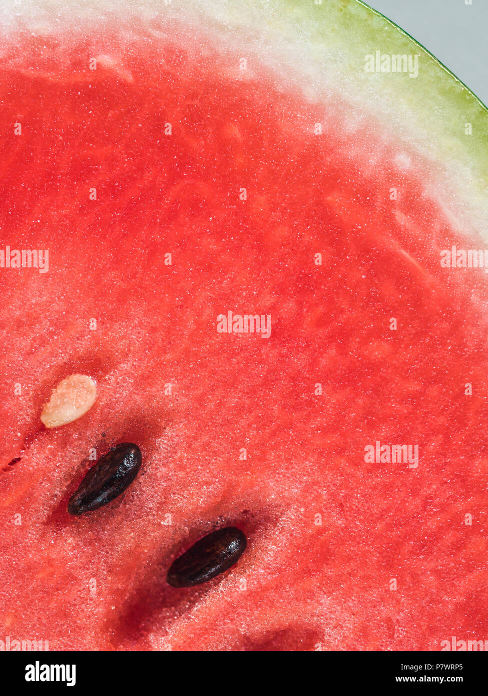 Extreme close-up texture of ripe watermelon. Beautiful watermelon flesh ...