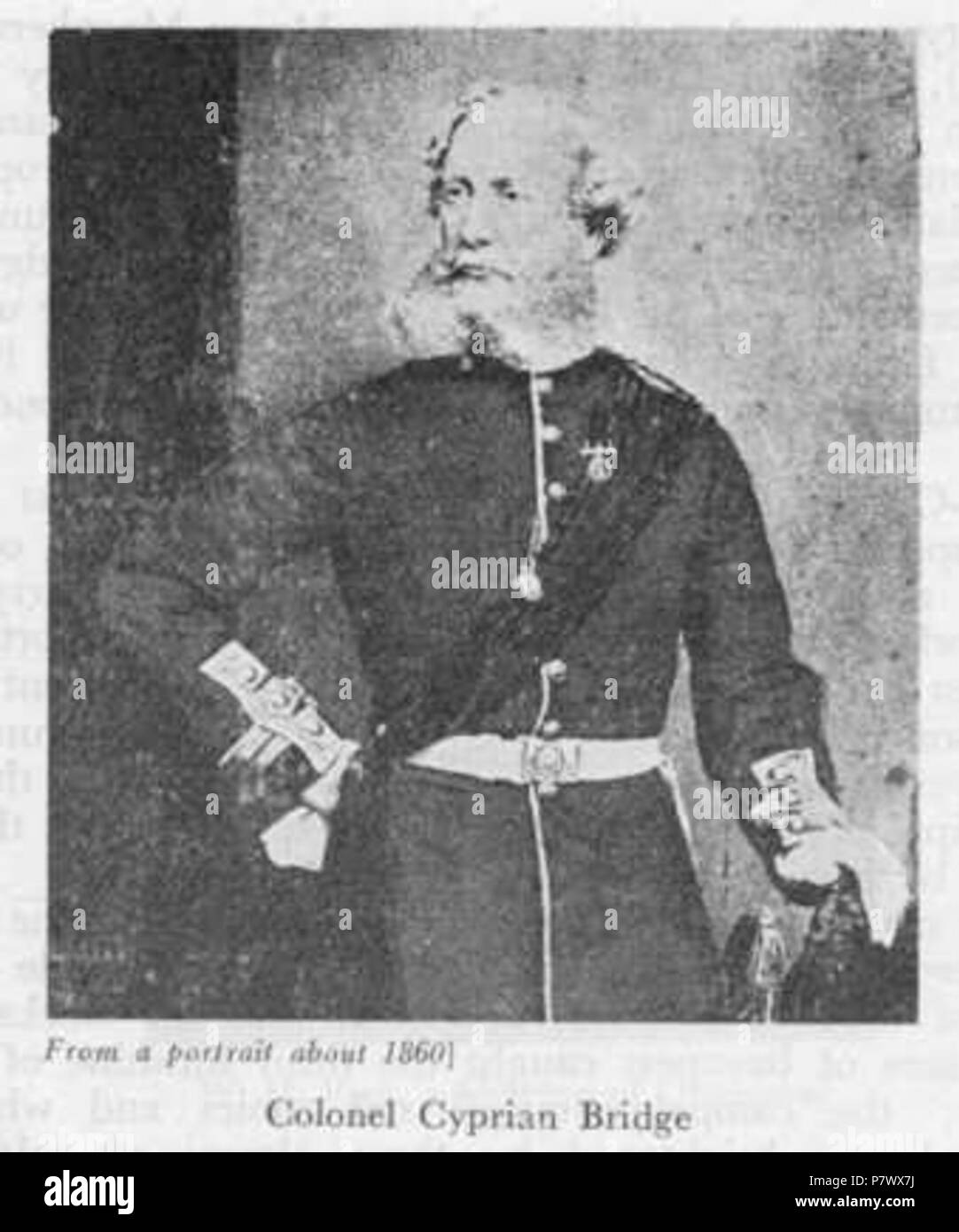 English: Portrait of Cyprian Bridge (c.1808–1883), British Army officer ...