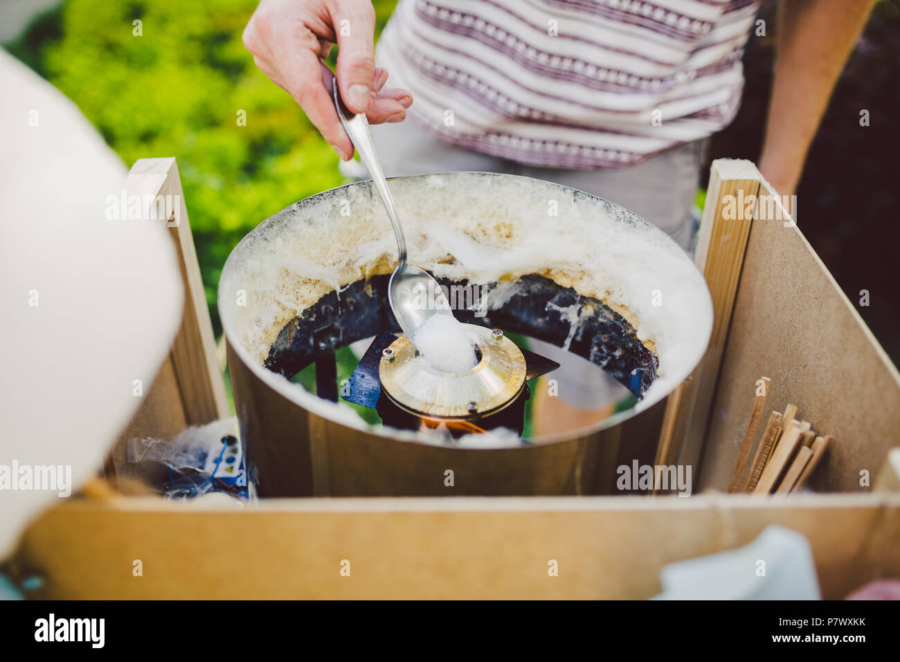 Hands up for the cotton candy hi-res stock photography and images - Alamy