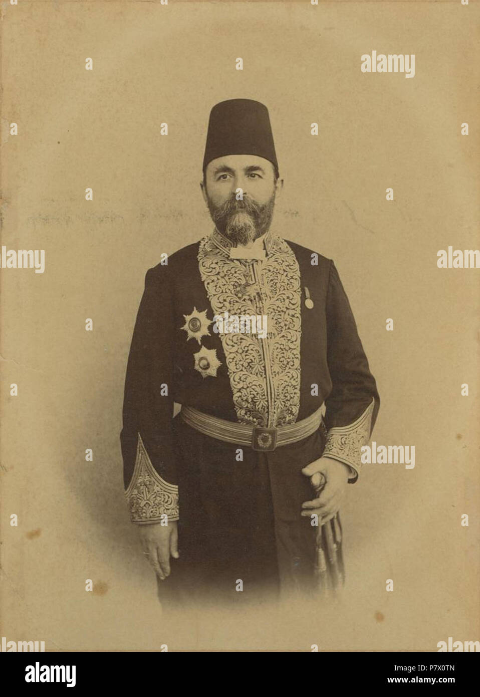 English: Portrait photo of Stephanos Mousouros, Prince of Samos (1894 ...