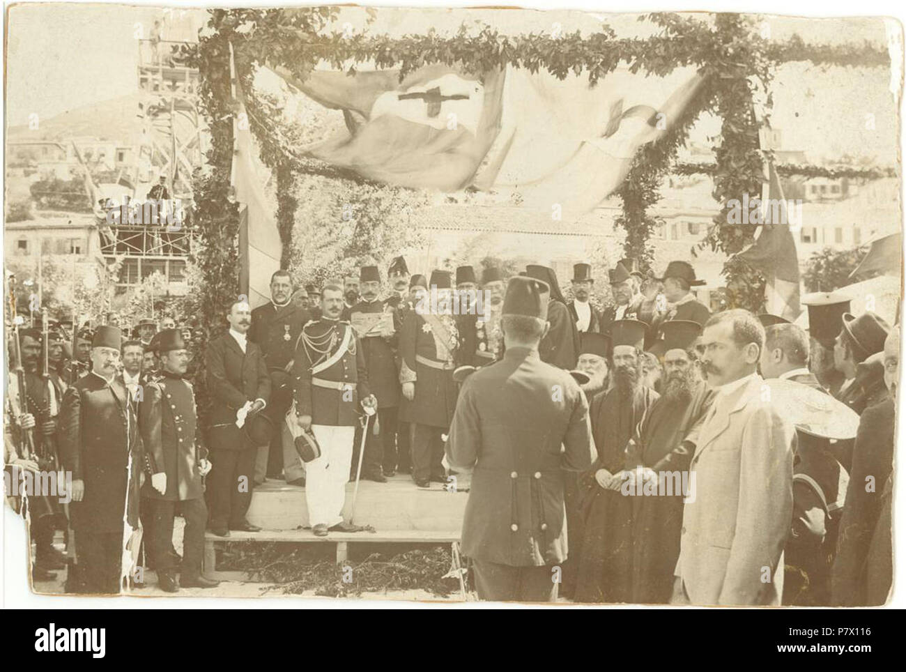 English: Oath of office of Stephanos Mousouros as Prince of Samos, July ...