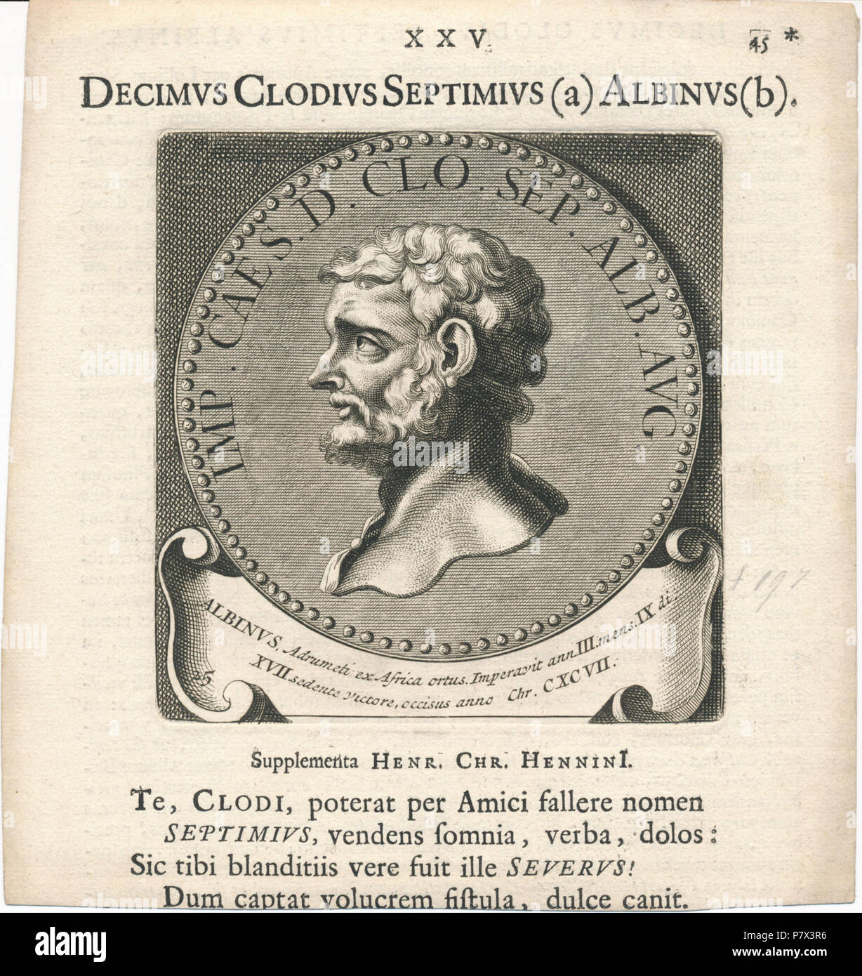 Clodius albinus decimus clodius septimius albinus hi-res stock ...