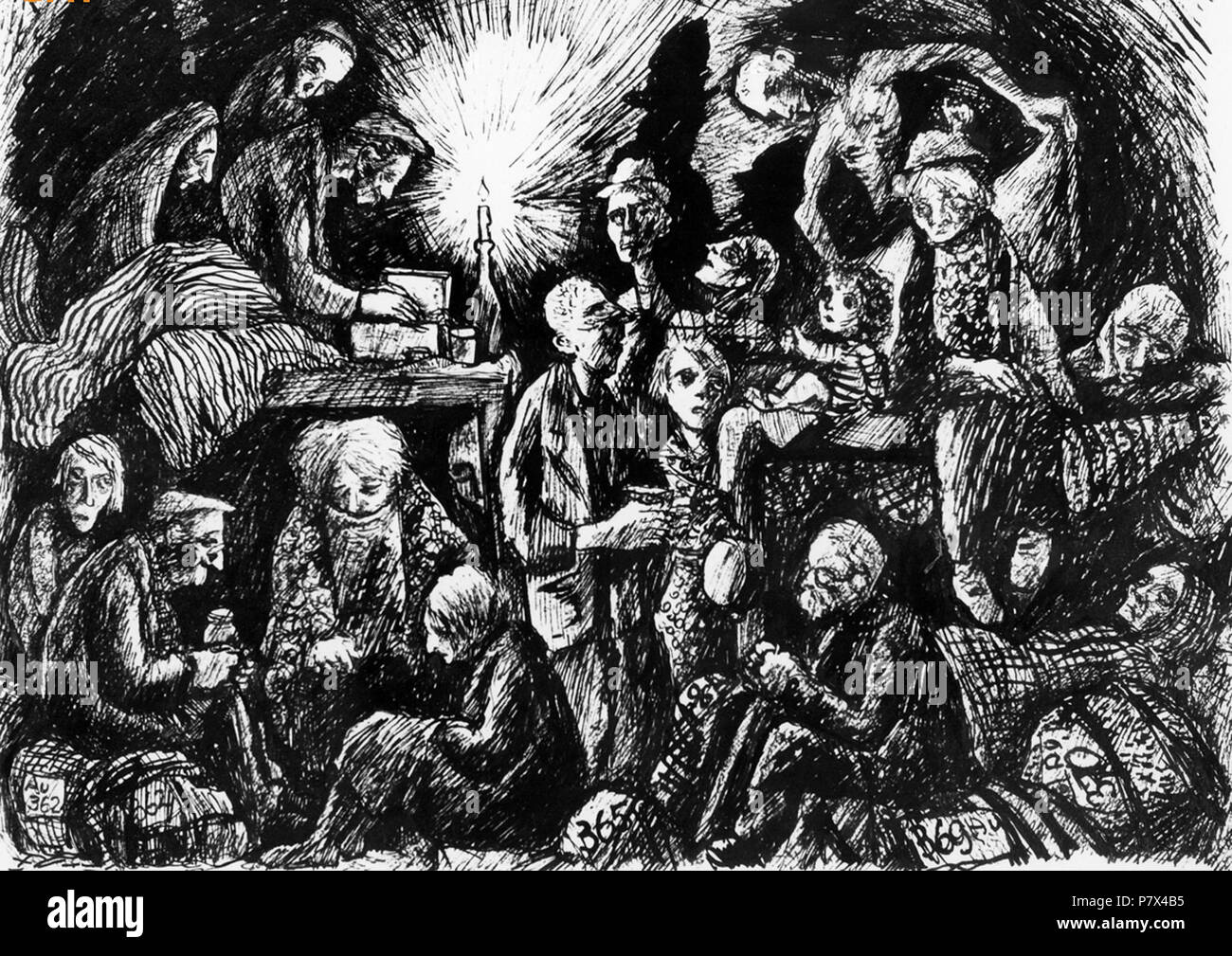 Drawing from the Theresienstadt ghetto . between 1941 and 1944 203 In ...