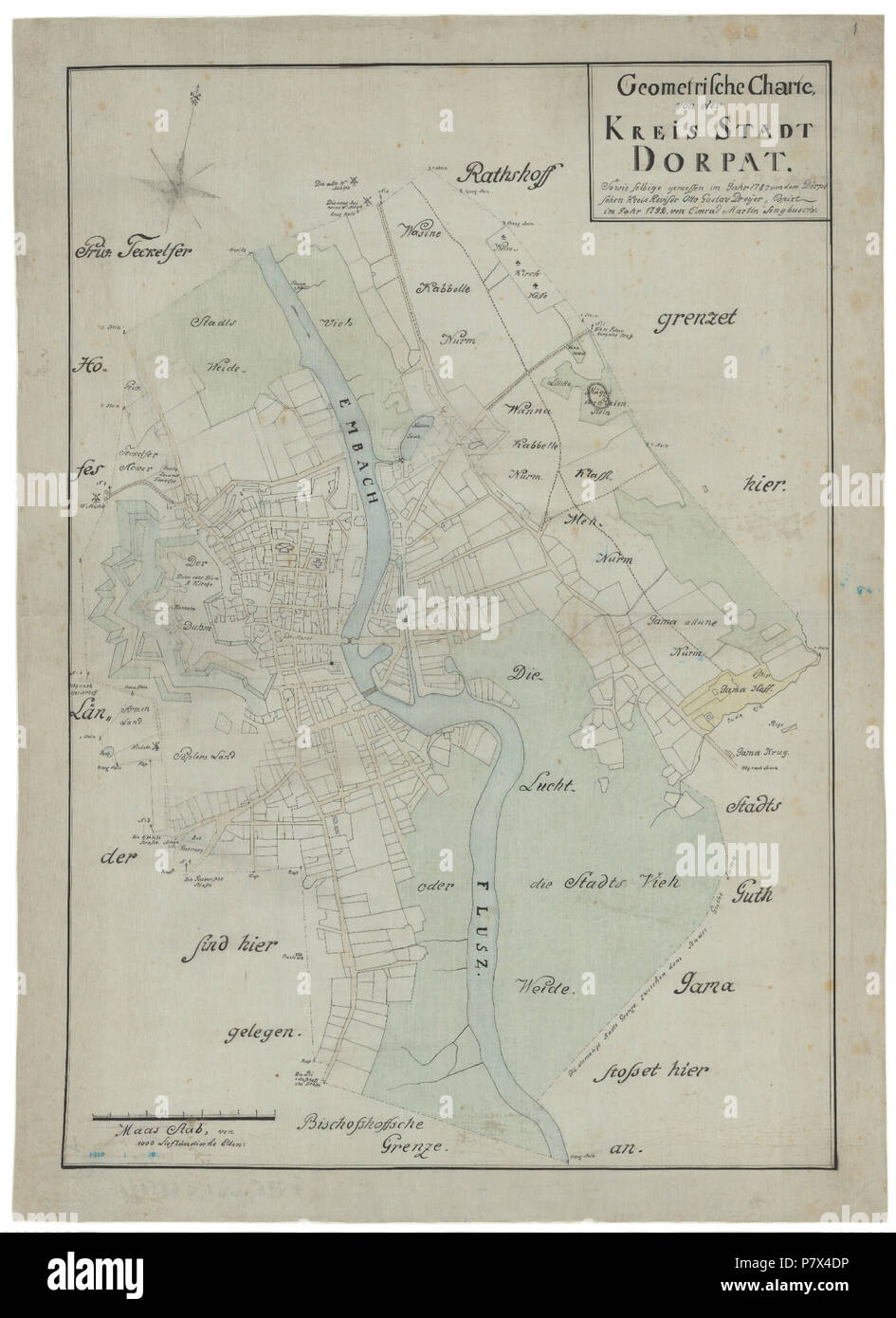 Dorpat map hi-res stock photography and images - Alamy
