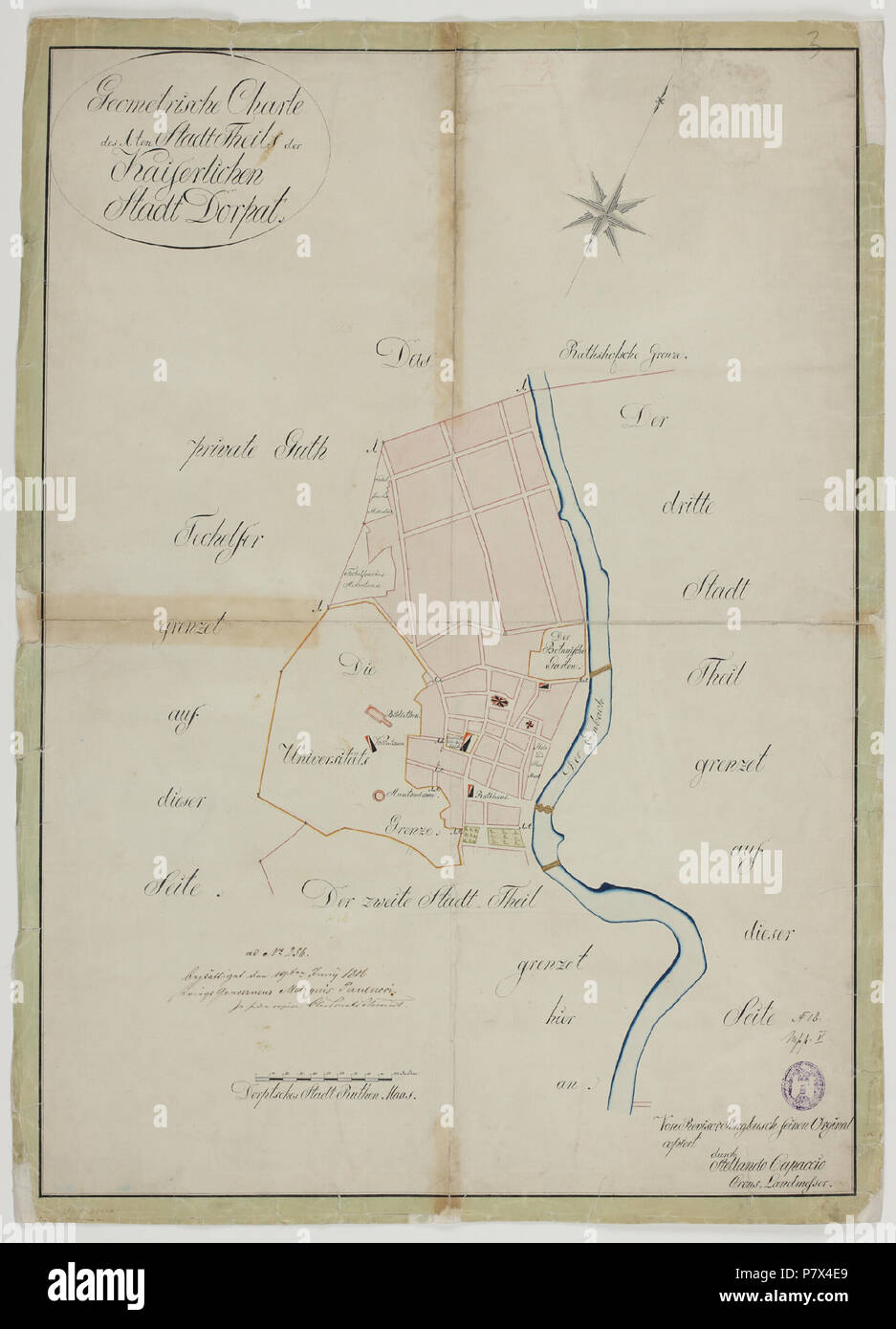 Dorpat map hi-res stock photography and images - Alamy