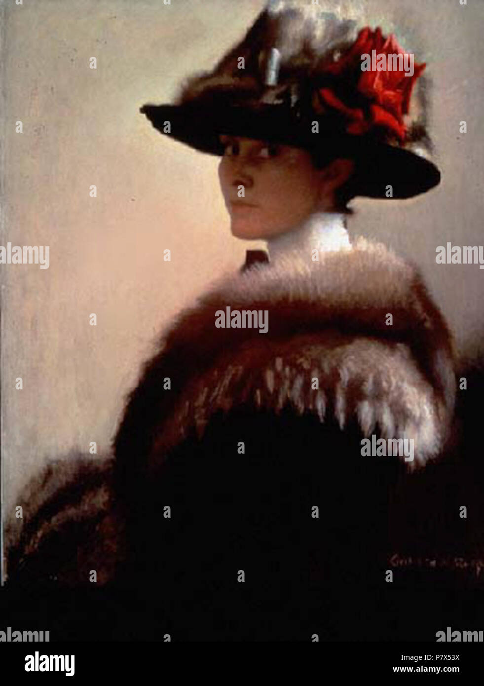 English: Portrait . circa 1900 144 Ellen Day Hale 2 Stock Photo - Alamy