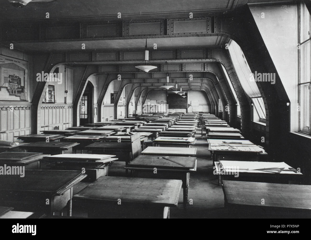 150 ETH-BIB-Zürich, ETH Zürich, altes Maschinenlaboratorium, Hörsaal ...