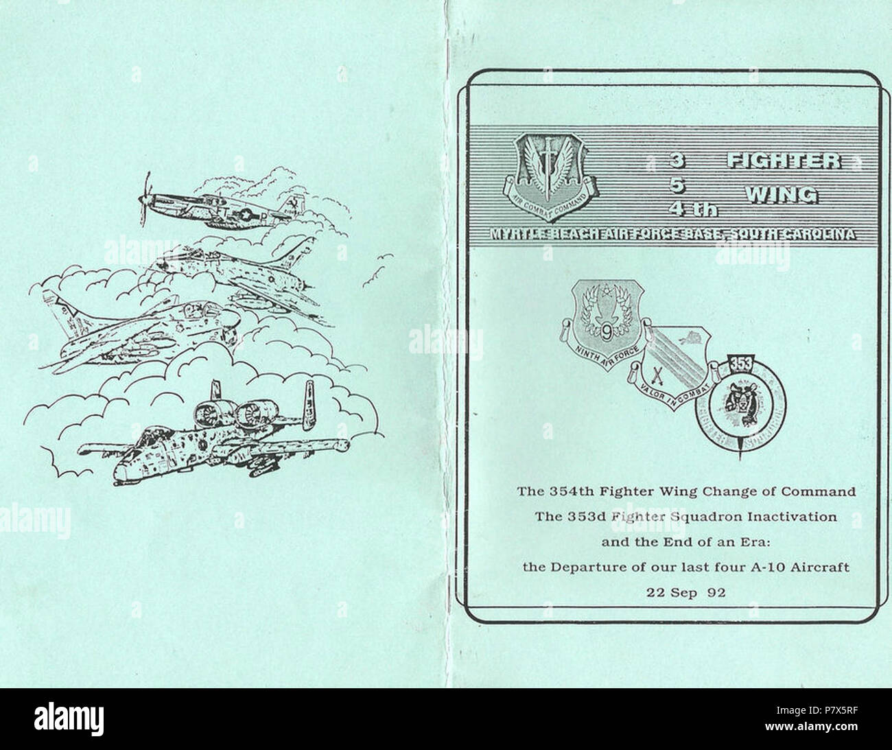 353d TFS - Inactivation Ceremony 1992 Stock Photo - Alamy