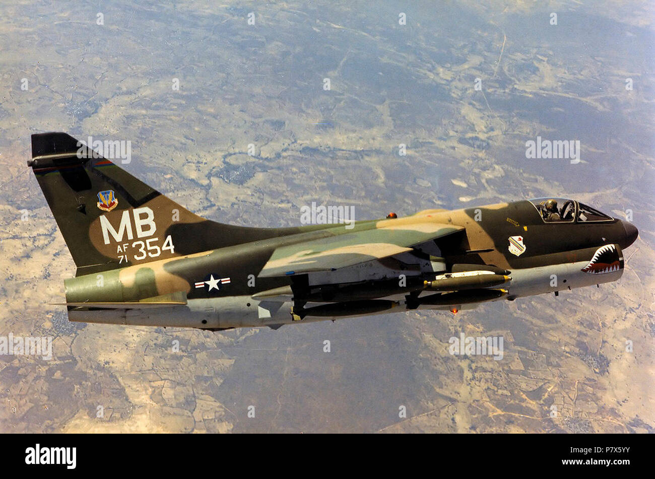 354th Tactical Fighter Wing A-7D Corsair II 71-0354 Stock Photo - Alamy