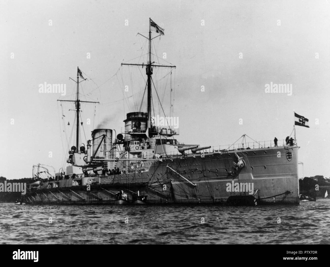 The German battlecruiser SMS Seydlitz photographed prior to World War I ...