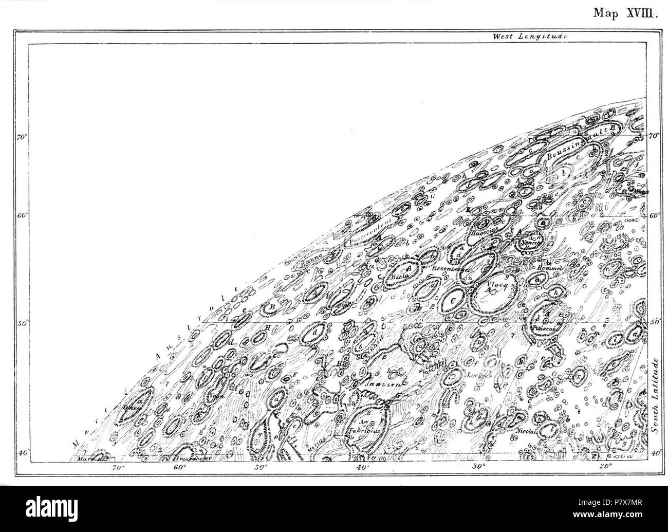 English: Neison 1876, map sheet 18 . 1876 284 Neison-18 Stock Photo - Alamy