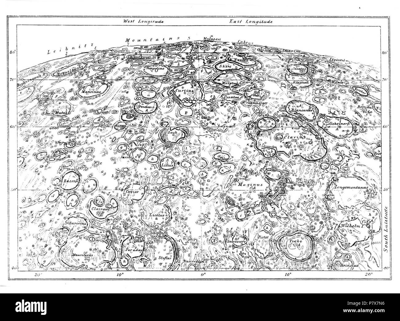 English: Neison 1876, map sheet 17 . 1876 284 Neison-17 Stock Photo - Alamy