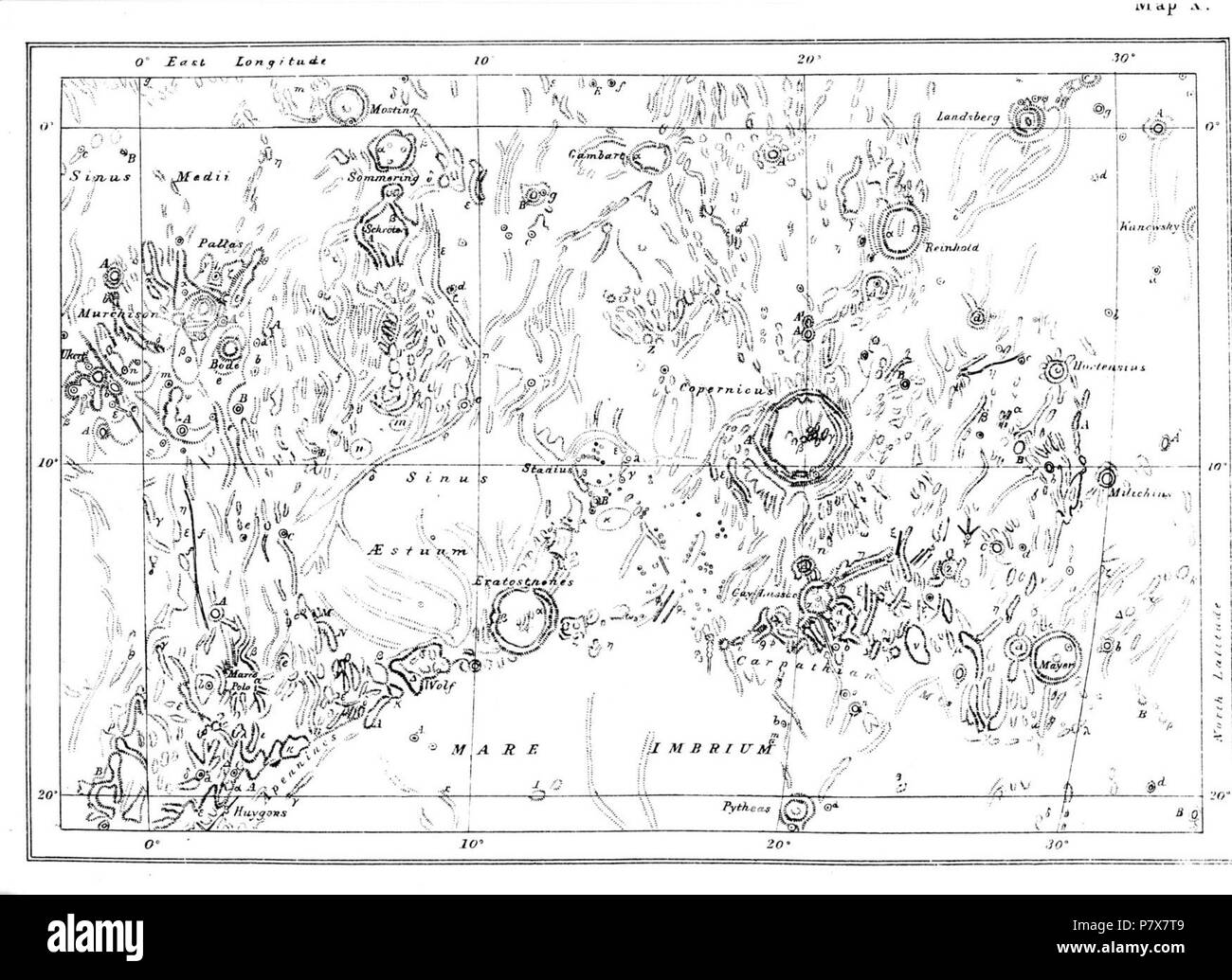 English: Neison 1876, map sheet 10 . 1876 284 Neison-10 Stock Photo - Alamy