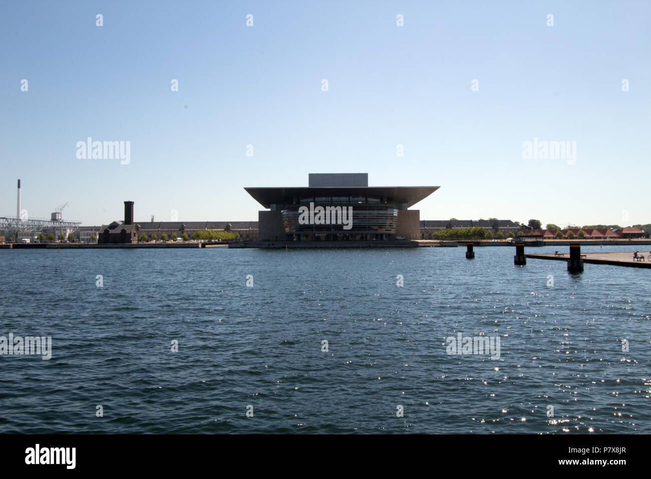 Copenhagen opera house on the waterfront, Copenhagen, Denmark Stock ...