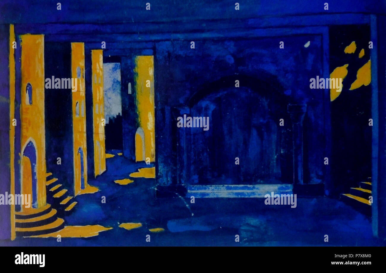 N/A. N/A 383 Valerian Sidamon-Eristavi. Set design for The Sheep's Well ...