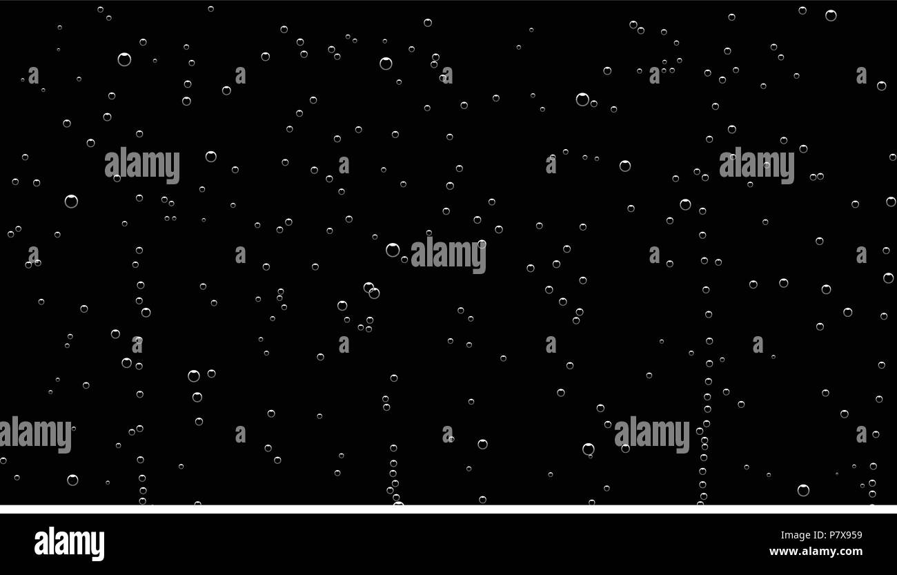 water bubbles on black background Stock Vector Image & Art - Alamy
