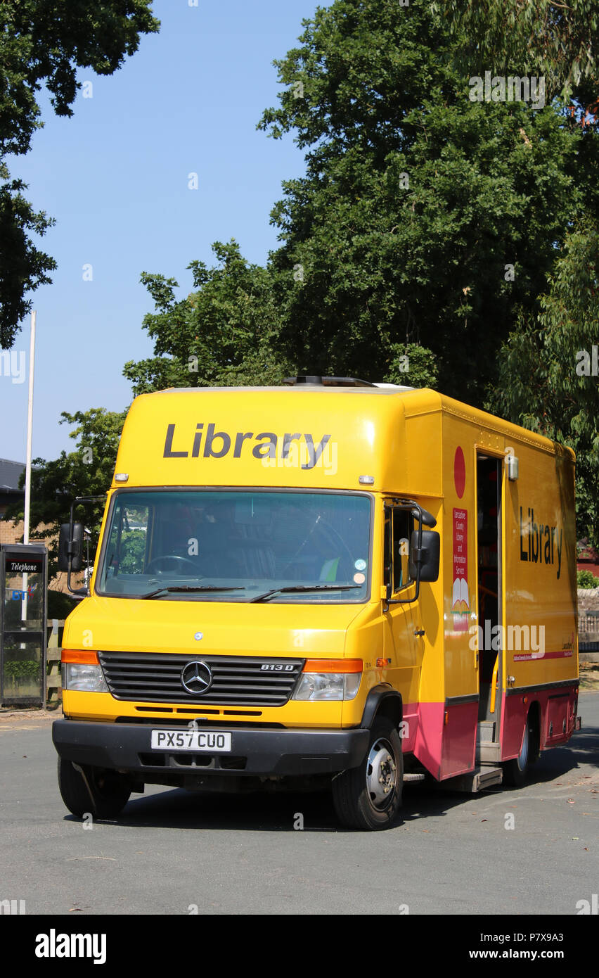 Lancashire County Library and Information Service mobile library van ...