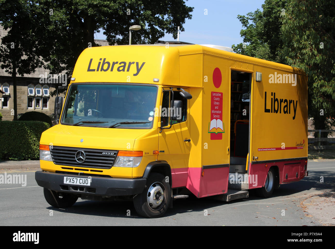 Lancashire County Library and Information Service mobile library van ...