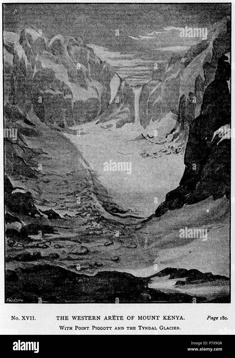 Sketch by Gregory from his expedition to East Africa in 1892-3. This ...
