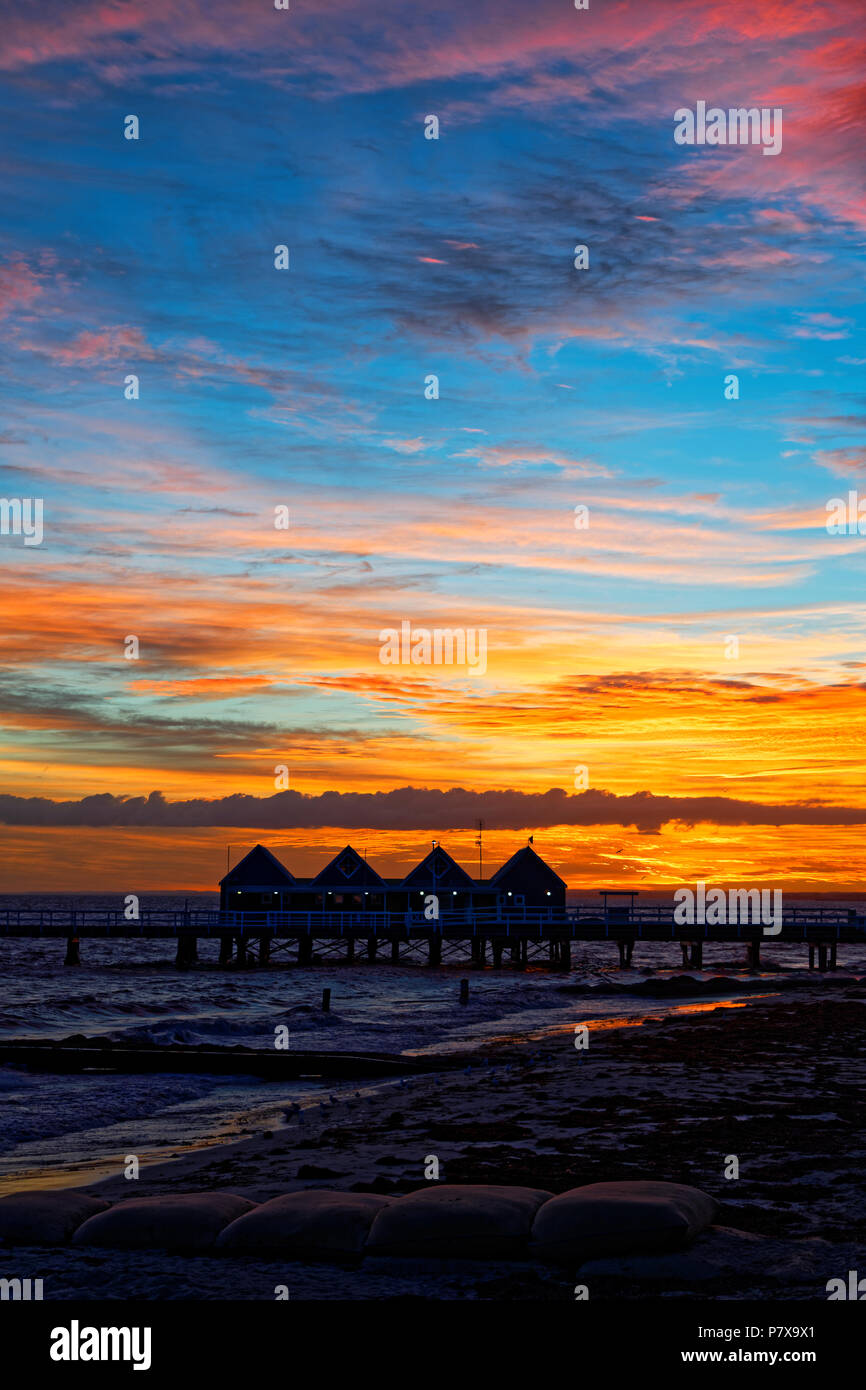 VIEW OF BUSSELTON JETTY AT SUNRISE Stock Photo - Alamy