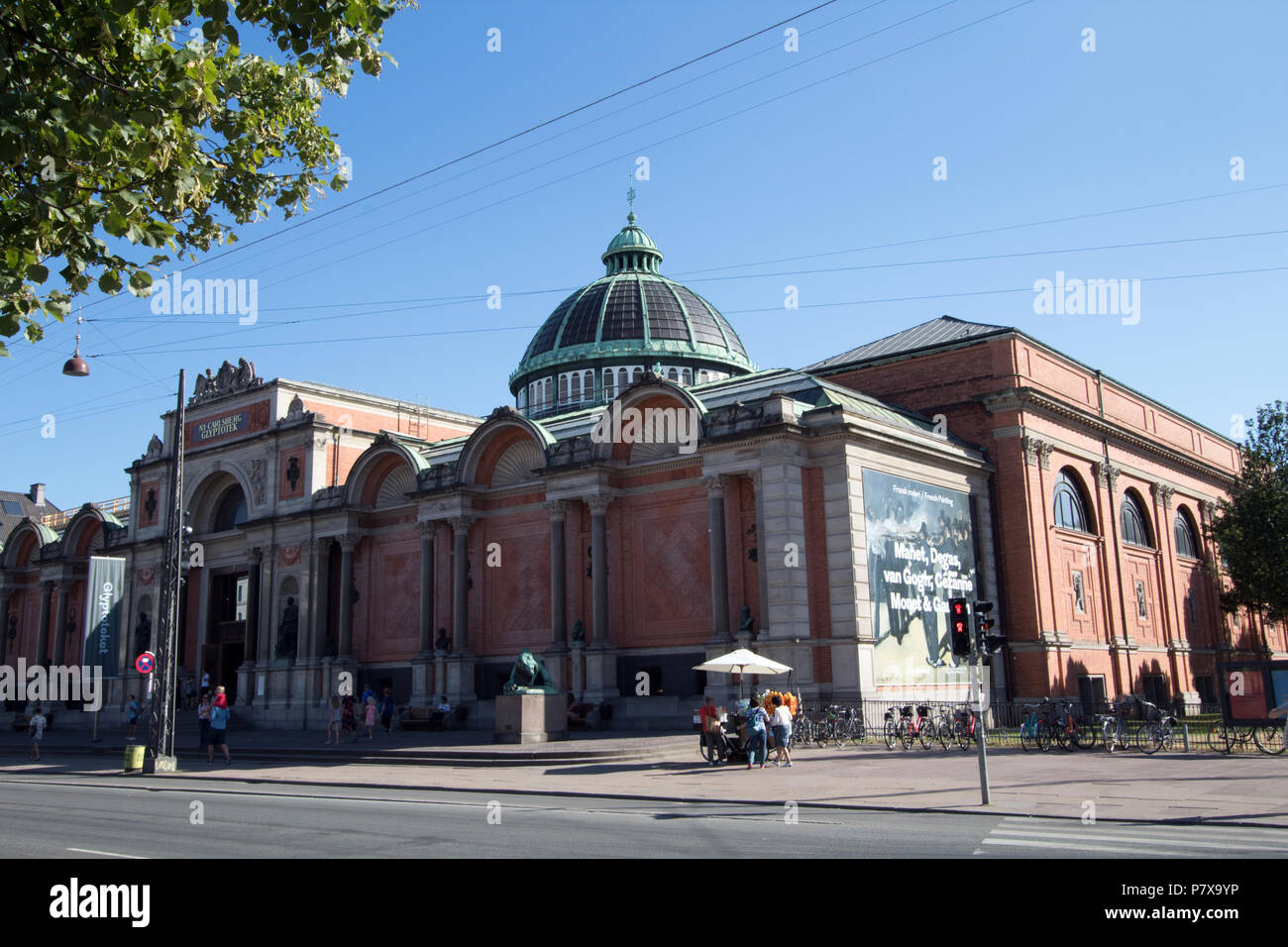 The Ny Carlsberg Glyptotek art museum in Copenhagen, Denmark Stock ...