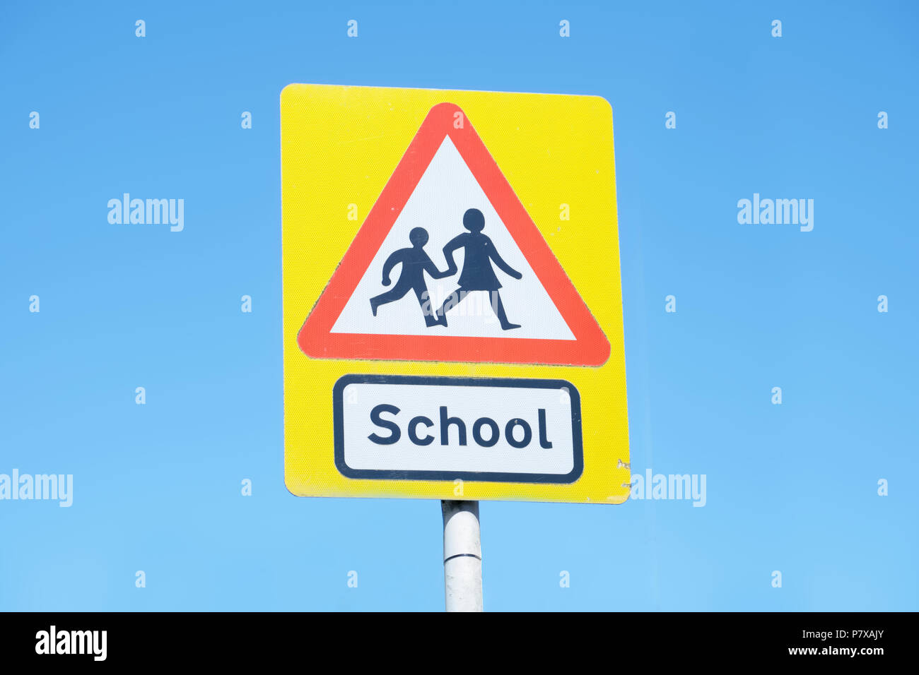 White red triangle warning school hi-res stock photography and images ...