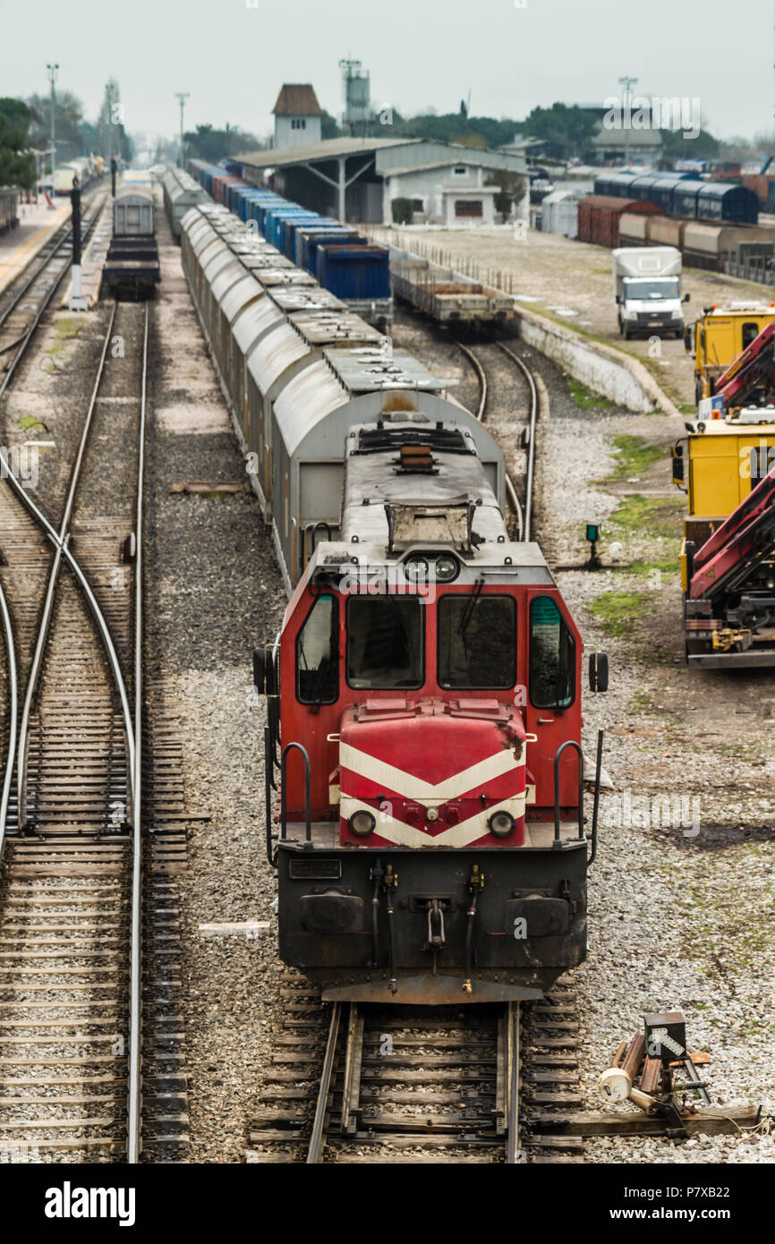 Big railway cargo station junction hi-res stock photography and images ...