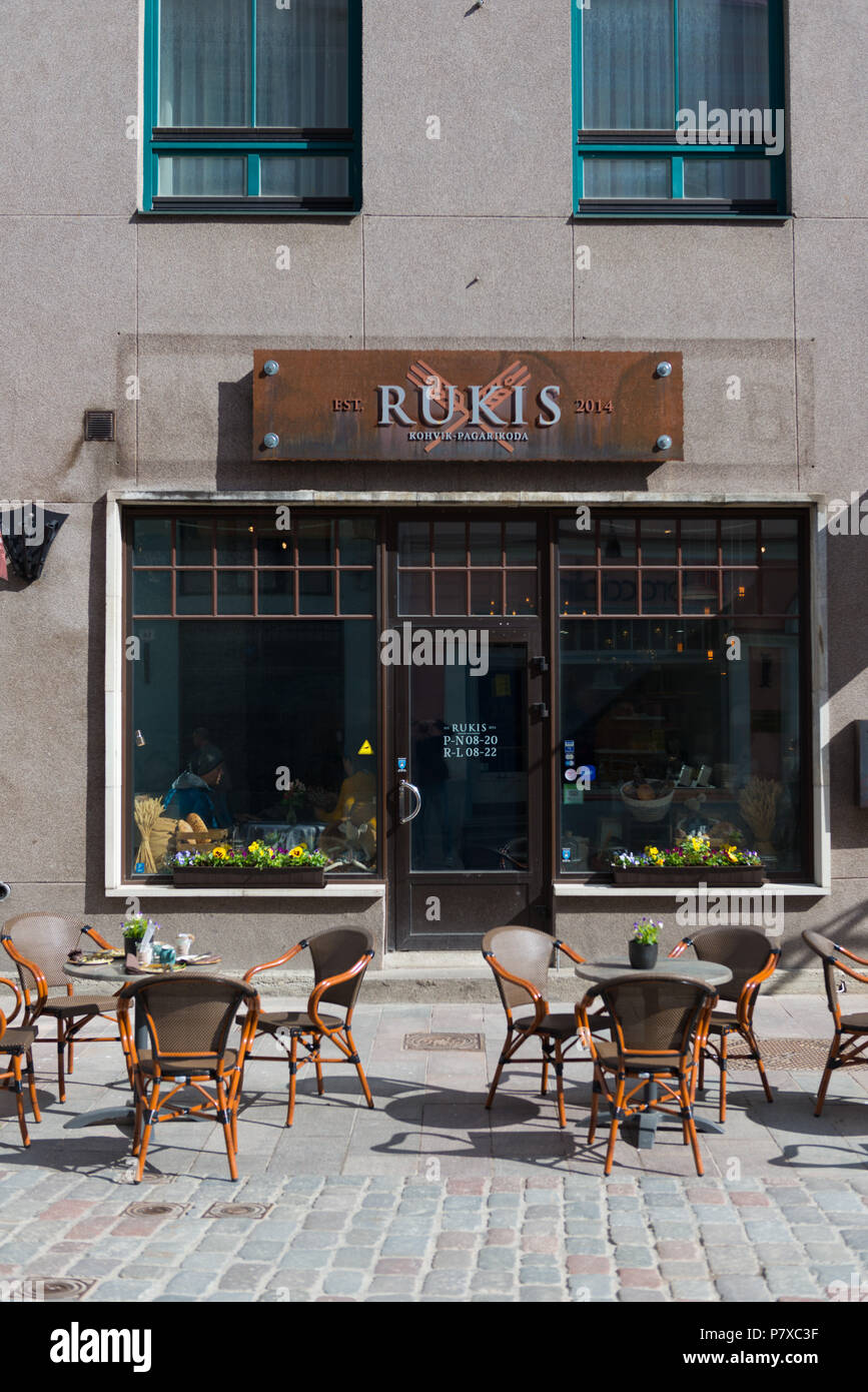 Rukis bakery and cafe in Tallinn old town Stock Photo - Alamy