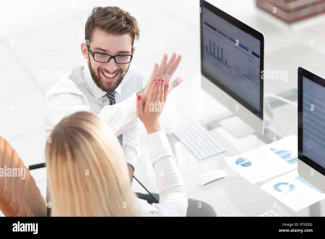 closeup photo of company employees. business background Stock Photo - Alamy