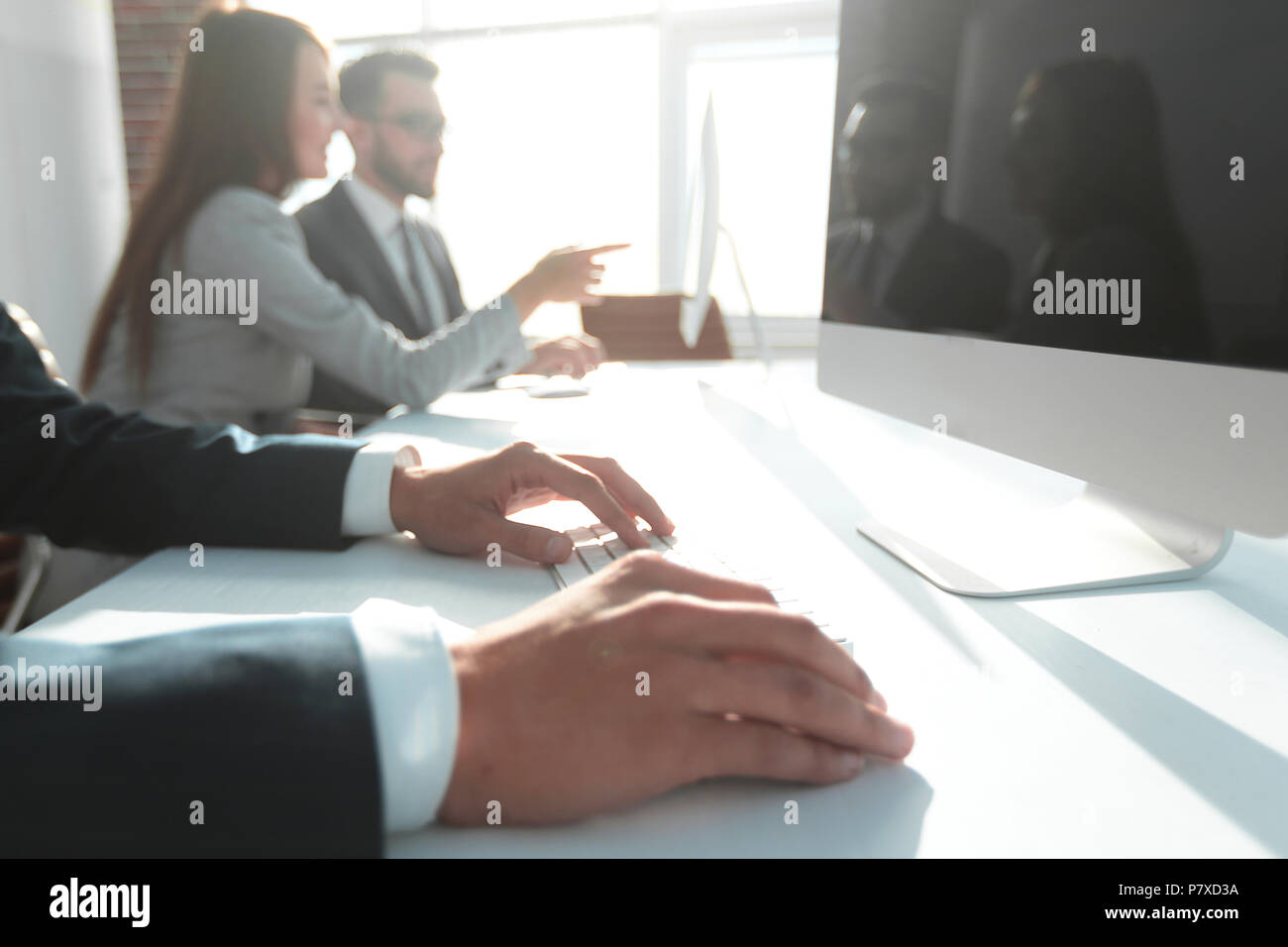 background image of a business meeting Stock Photo - Alamy