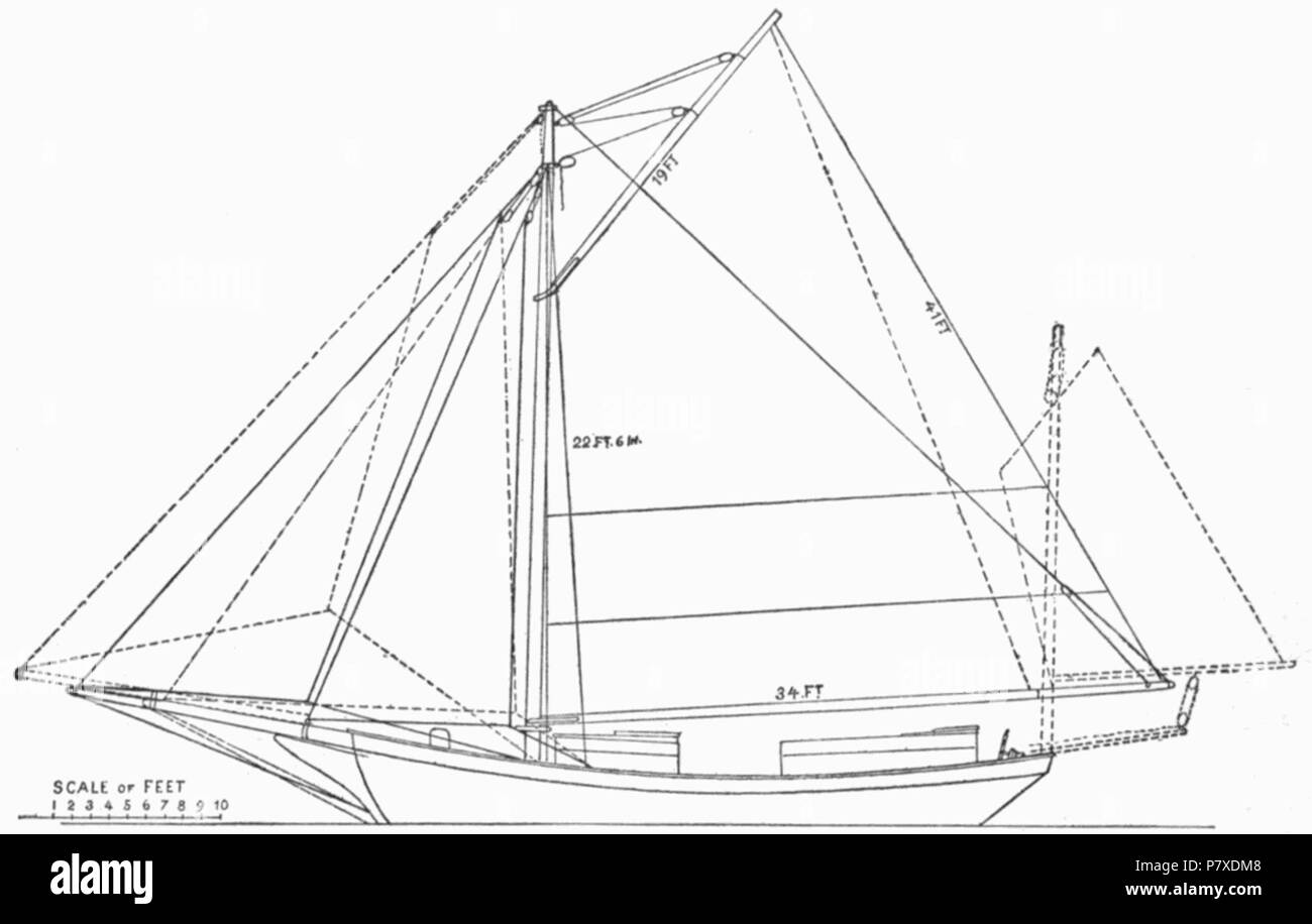 Boom and sail Black and White Stock Photos & Images - Alamy