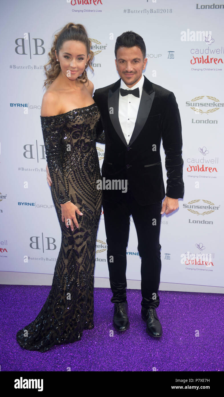 Emily MacDonagh and Peter Andre at the Caudwell Children Butterfly Ball ...