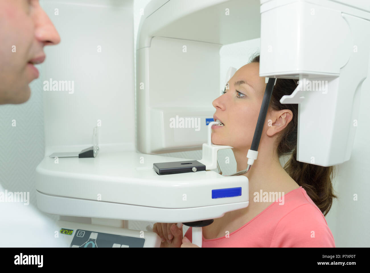 dentist scanning patients teeth Stock Photo - Alamy